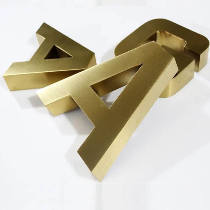 Metal Luminous Characters Stainless Steet Backlit Acrylic Letters